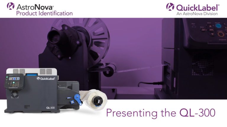 QL-300 Five-Color Label Printer - AstroNova Product Identification